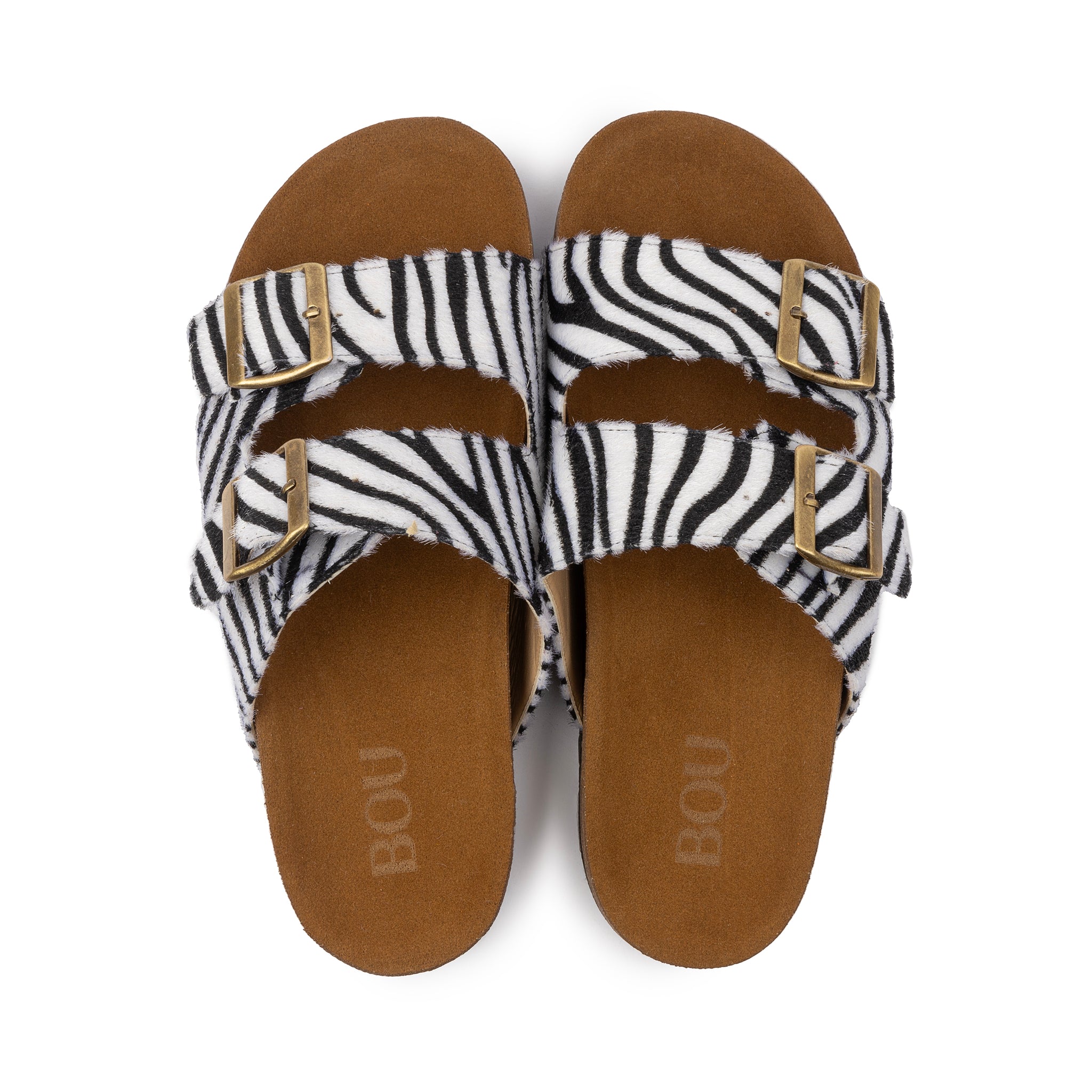 Zebra Print Slipper - Albino Zebra